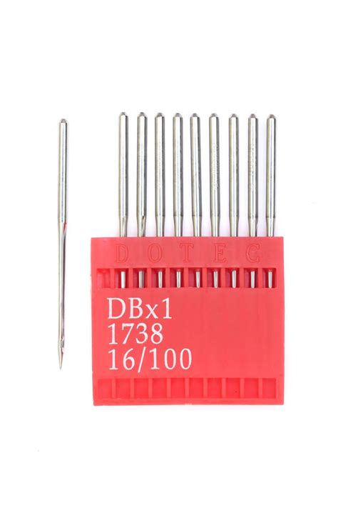 DOTEC DBX1 n100 - Иглы для промышленной швейной техники (Прямострочные ...