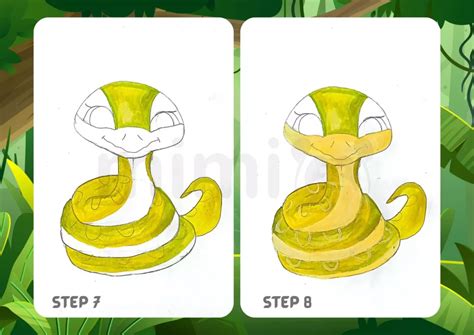 How To Draw A Rattlesnake Step By Step How To Mimi Panda