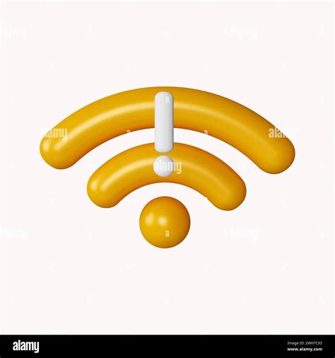 3d No Internet Connection Concept With Wifi Icon Isolated On White