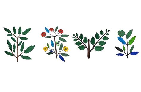 꽃과 단어 사랑 중간에 흰색 배경 프리미엄 벡터