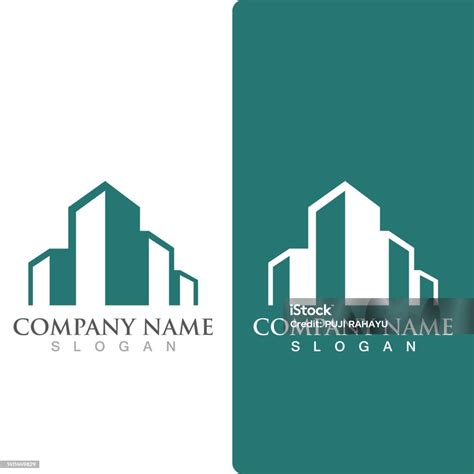 Modern City Skyline City Silhouette Vector Illustration In Flat Stock