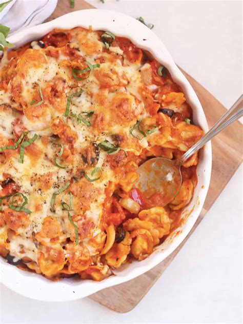 Easy Tortellini Pasta Bake Slow The Cook Down