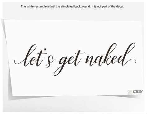 Get Naked Decal Naked Shower Sticker Couples Bathroom Humor Etsy