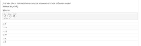Solved What Is The Value Of The First Pivot Element Using