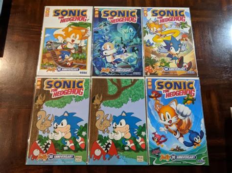 IDW SONIC THE Hedgehog Tails 30th Anniversary All Covers A B RI RE
