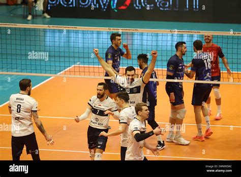 Monza Italy Thursday Th February Projekt Warszawa Celebrase The Win During The Cev