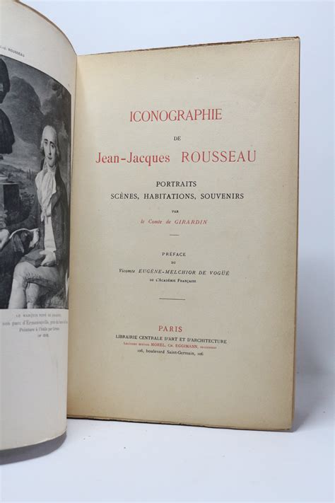 Iconographie De Jean Jacques Rousseau Portraits Scènes Habitations Souvenirs By Fernand De