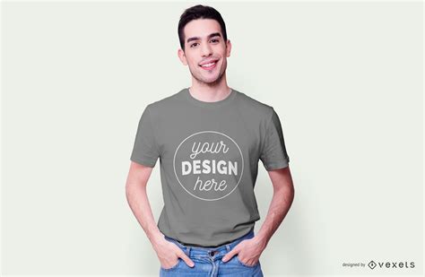 T Shirt Model Mockup Psd Editable Template