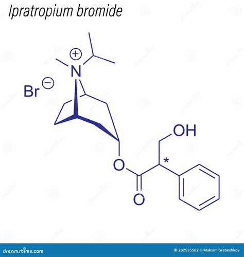 Ipratropium Bromide Molecule Molecular Structures Atrovent 3d Model