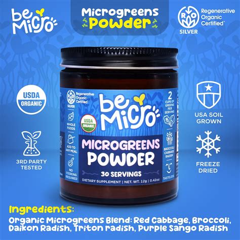 Organic Microgreens Powder Bemicro