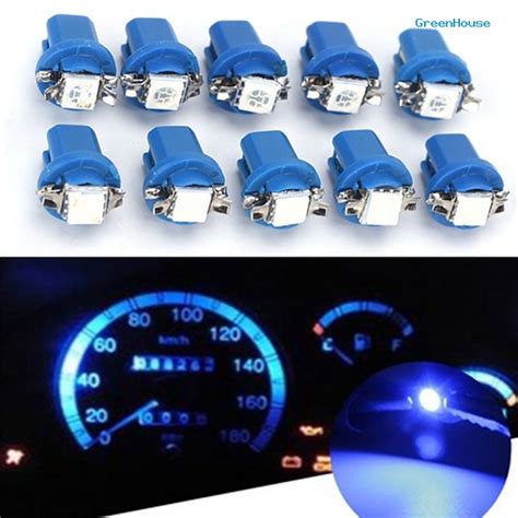 【星光汽配】t5 B8 5050 1smd Led汽車燈示寬燈中控臺led指示燈閱讀儀表燈 蝦皮購物