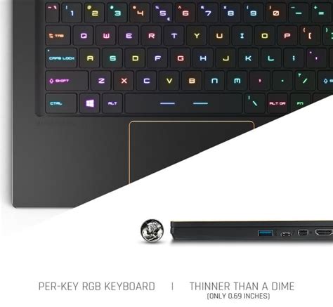 MSI GS65 Stealth Thin Is A 0 7 Inch 4 1 Pound Premium Gaming Laptop Liliputing