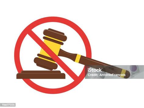 不 不停止符號向量紅色圖示法官給圖示禁止拍賣錘警告或禁止進入紅色符號禁止和限制審查向量插圖平面設計向量圖形及更多保護圖片 Istock