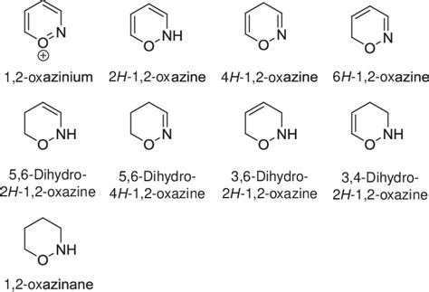 Monocyclic 1 2 Oxazines Download Scientific Diagram