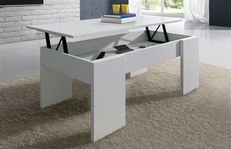 Mesa De Centro Elevable En Color Blanco Gala Con Ofertas En Carrefour