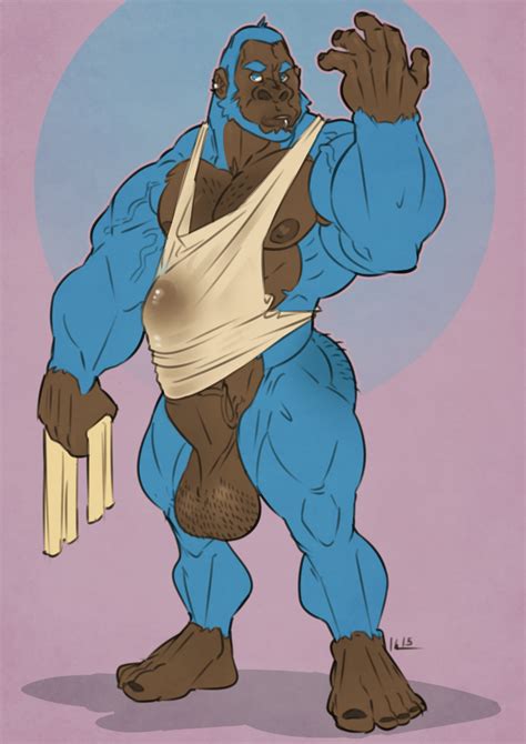 Rule 34 1boy Anthro Ape Cum Cum Drip Erection Full Length Portrait