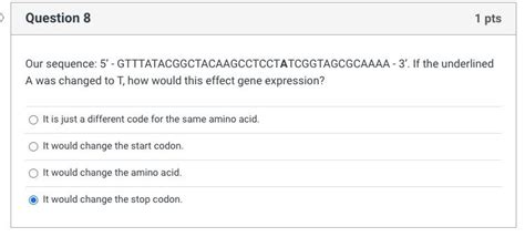 Solved Question Pts Our Sequence Chegg Com