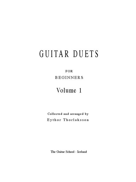 Guitar Duets Pdf