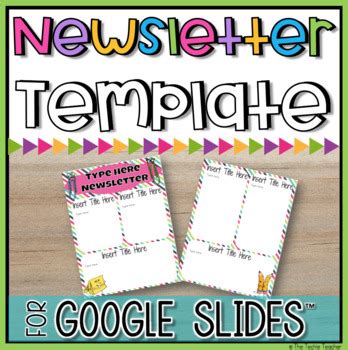 Editable Newsletter Template In Google Slides By The Techie Teacher