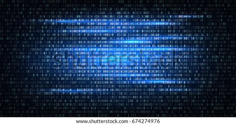 Abstract Technology Binary Code Backgrounddigital Binary Stock Vector