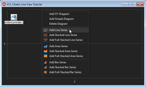 VCL Charts Line View Tutorial Step 1 Create Line Series VCL