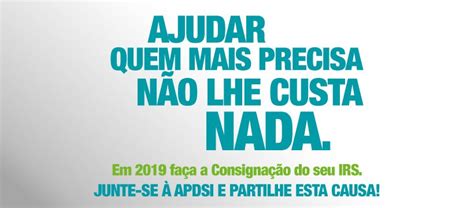 Campanha De Consignação Do Irs 2019 Apdsi
