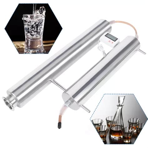 PIPA DE COBRE Moonshine MiniReflujo Aún Destilante Tri Abrazadera Hágalo usted mismo Barril