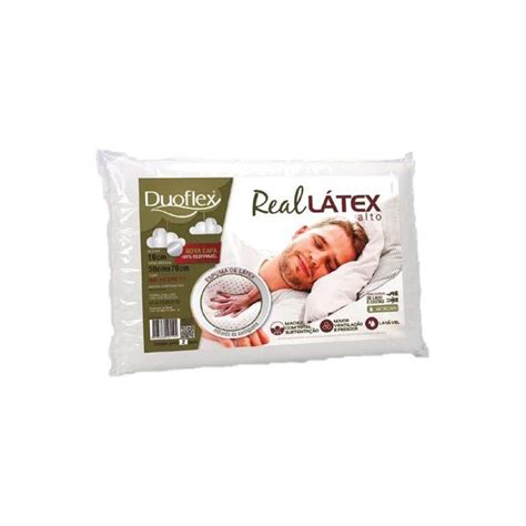 Travesseiro Látex Real Alto Ls1100 C Capa Dry Fresh Pfronha 50x70