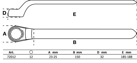 Bgs Technic Vde Single End Ring Spanner Deep Offset End 12 Mm Purchase Online