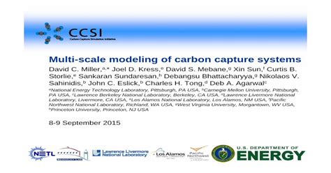 pdf multi scale modeling of carbon capture systems · pdf filemulti