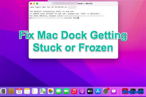 Mac Dock Getting Stuck Or Frozen How To Fix It