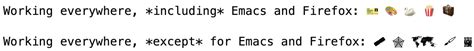 Macos Missing Emoji In Emacs And Firefox Super User