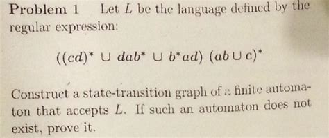 Solved Let L Be The Language Defined By The Regular