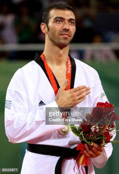 Silver Medalist Alexandros Nikolaidis Of Greece Smiles During The