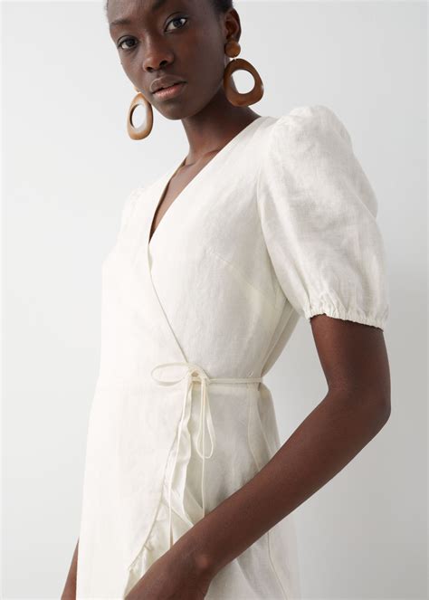 Linen Wrap Dress Dresses Images 2022