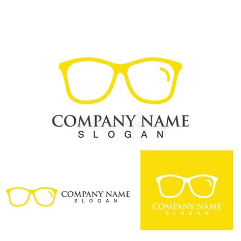 Eyeglasses Logo Design Template Stock Vector Illustration Of Glass
