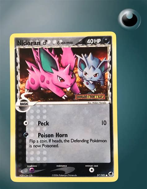 Nidoran M Delta Species 57101 Ex Dragon Frontiers Reverse Holo Ex