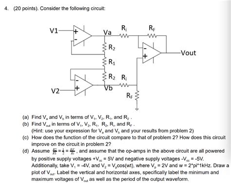 Solved Points Consider The Following Circuit V Ri Chegg