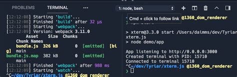 Terminal Link Tooltip Location Is Wrong Under The Dom Renderer · Issue 50128 · Microsoftvscode