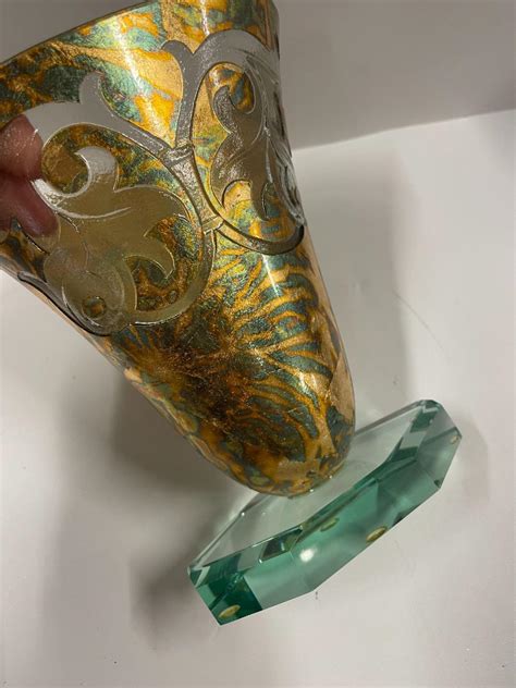 Salvatore Polizzi Style Art Glass Vase