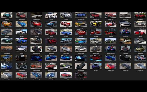 Vehicles Preview For MENYOO Add On Vehicle Spawner PACK 1 GTA5