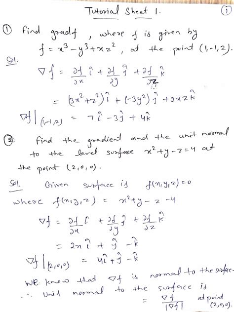 tutorial sheet 1 solution pdf pdf