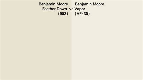 Benjamin Moore Feather Down Vs Vapor Side By Side Comparison