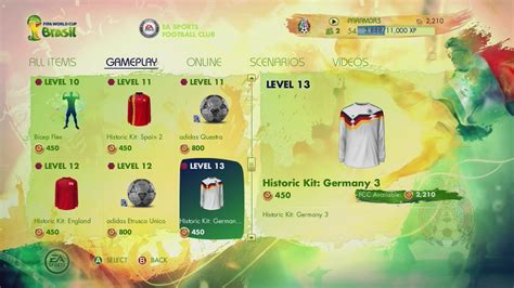 2014 Fifa World Cup Brazil Gameplay Unlockables Historic Kits More