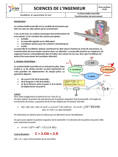 Fs09 Systeme Bielle Manivelle