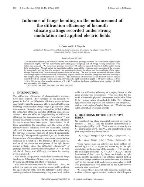 PDF Influence Of The Fringe Bending On The Enhancement Of The