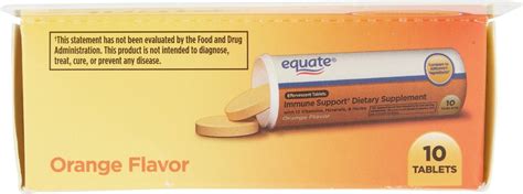 Equate Immune Support Orange Effervescent Tablets Compare To Airborne