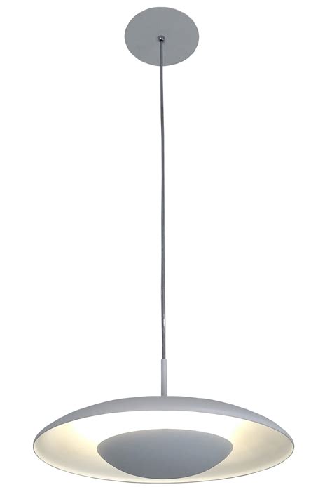 Luminária Pendente Branco Fosco Sala Mesa Luxo x cm xg MadeiraMadeira