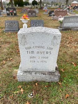 Tim Ayers 1960 1976 Find A Grave Memorial