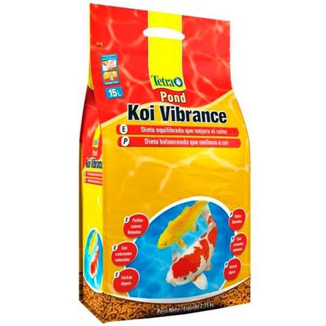 Ração Para Peixes Tetra Pond Koi Vibrance 23kg